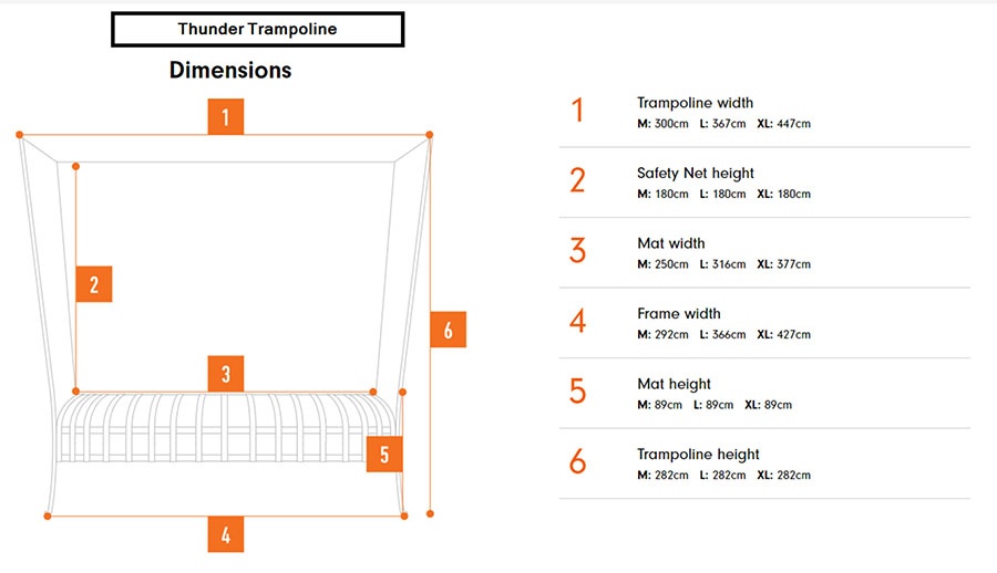 Vuly Thunder Extra Large (14ft) Trampoline