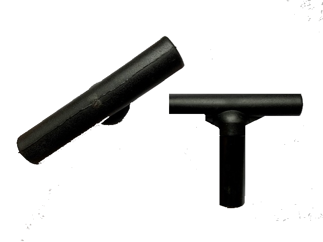 2 x ORBIT/VORTEX Black Plastic T Connectors